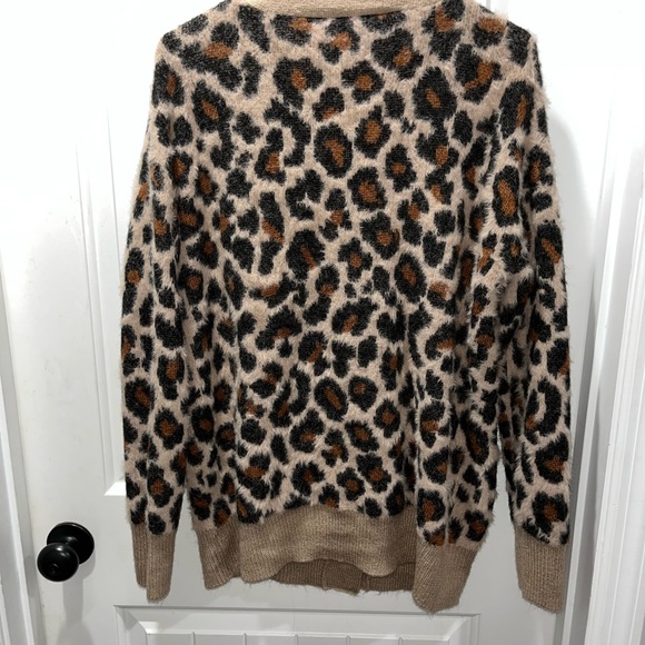 Time and Tru | Sweaters | Cheetah Cardigan | Poshmark